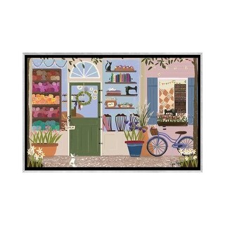 iCanvas "Stitcherie Shop Storefront" by Joy Laforme Framed - Bed Bath & Beyond - 37648784
